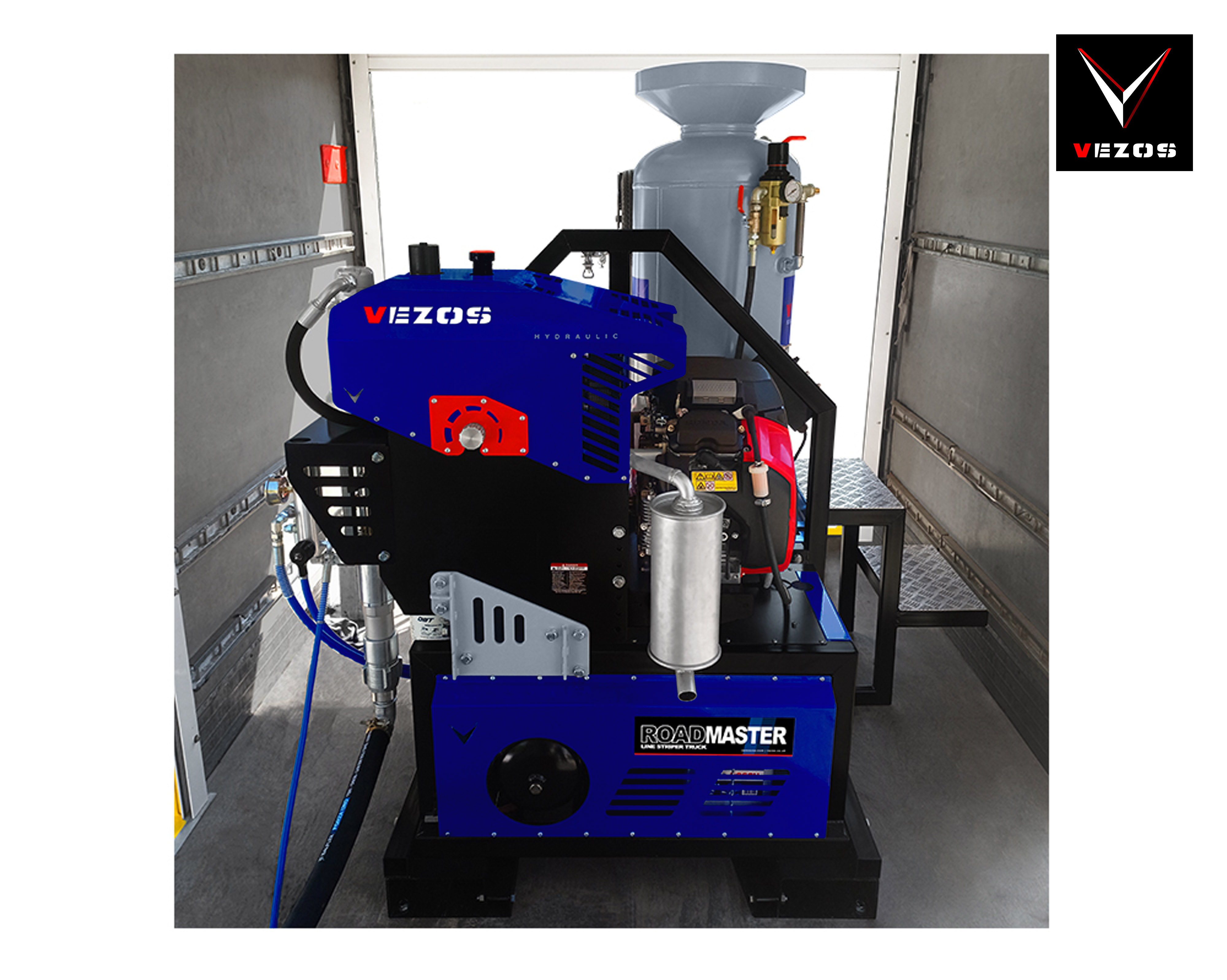 ROADMASTER 5.0 Truck Mounted Line Striping Kit - 2 Paint Pump | Vezos